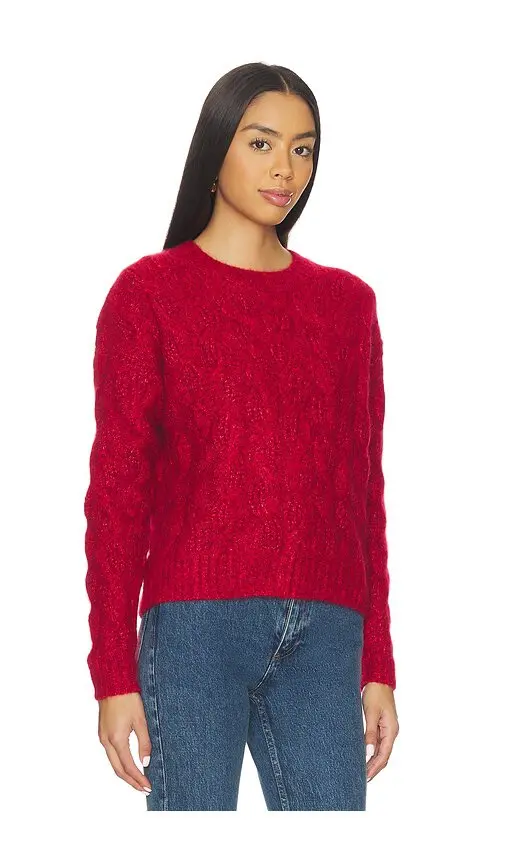 Autumn Cashmere Cable Crew Sweater