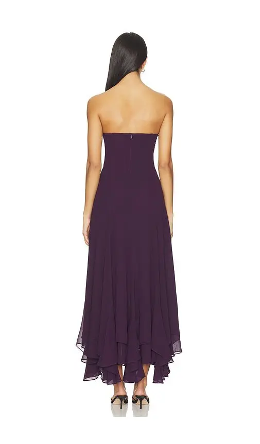Amanda Uprichard Monterey Dress - Black Cherry