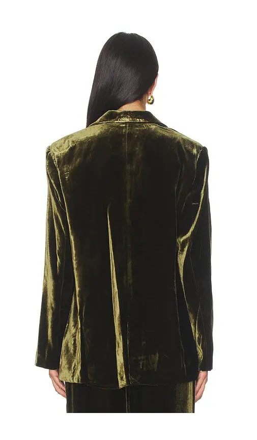 Closed Lola Velvet Jacket - Marsh Green