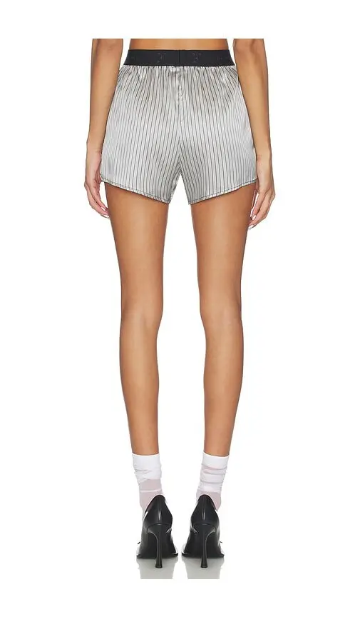 FLEUR DU MAL Boxer Short - Ash Pinstripe