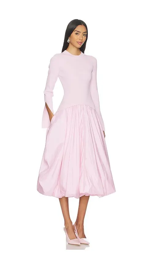 Simkhai Kenlie Long Sleeve Midi Dress - Blush