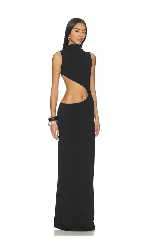 CHA THE LABEL Cut Out Maxi Dress