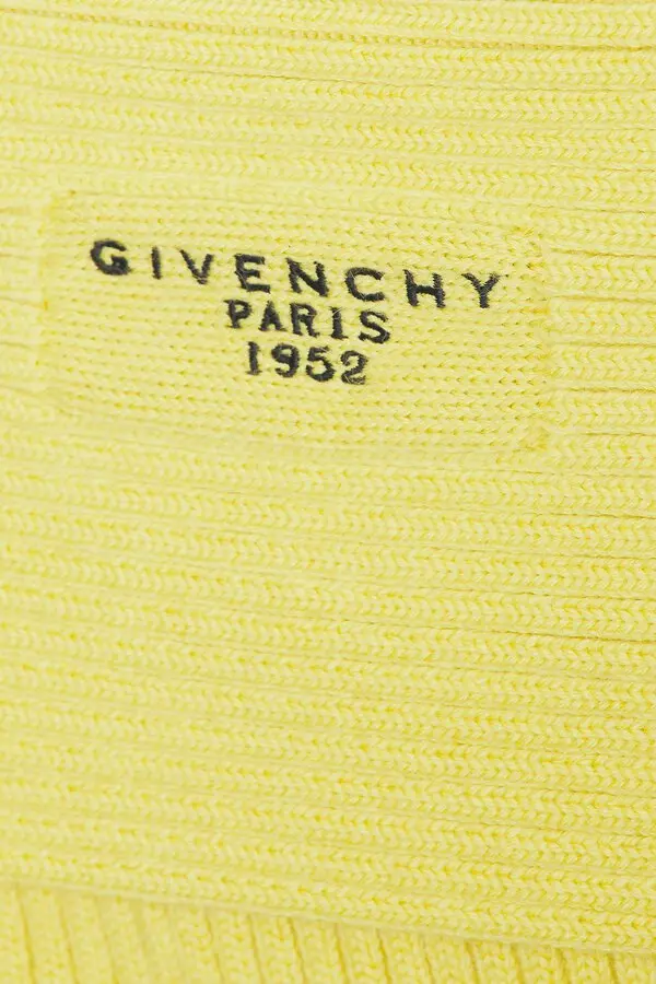 Givenchy Off-the-shoulder Mini Dress - Acid Yellow