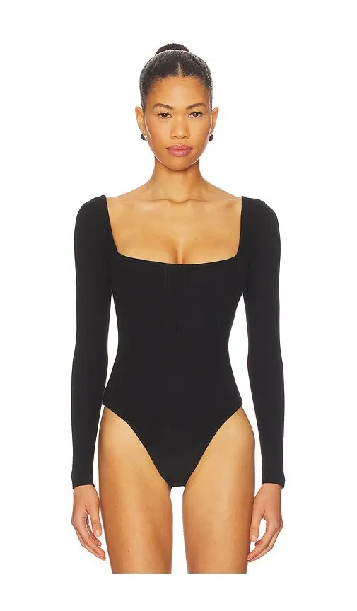 ALL THE WAYS Amalia Square Neck Bodysuit