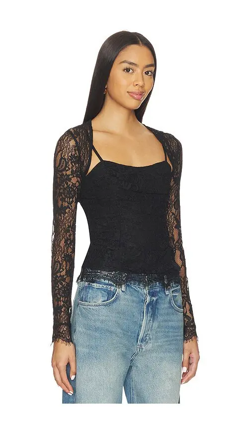 Free People Paloma Lace Top