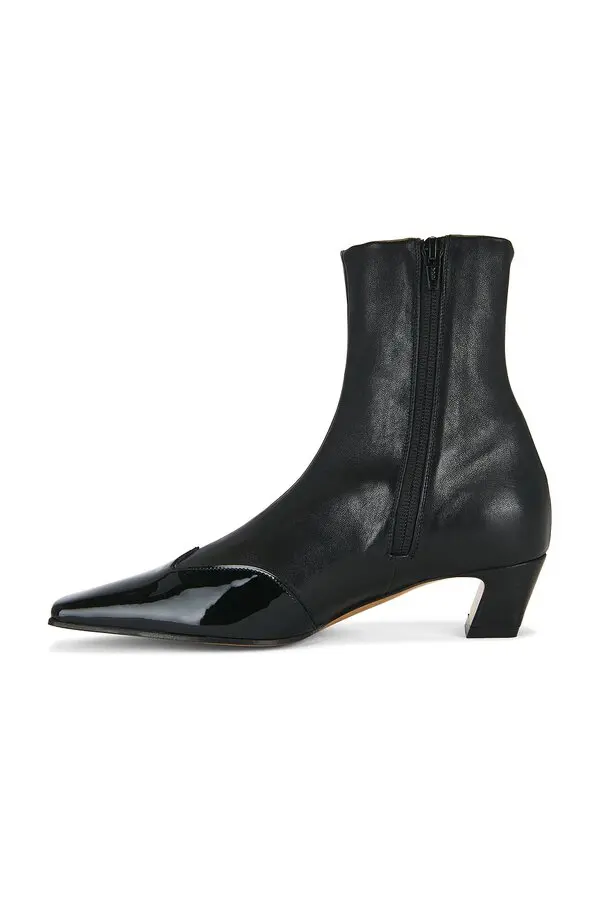 Khaite Nevada Ankle Stretch Boot - Black