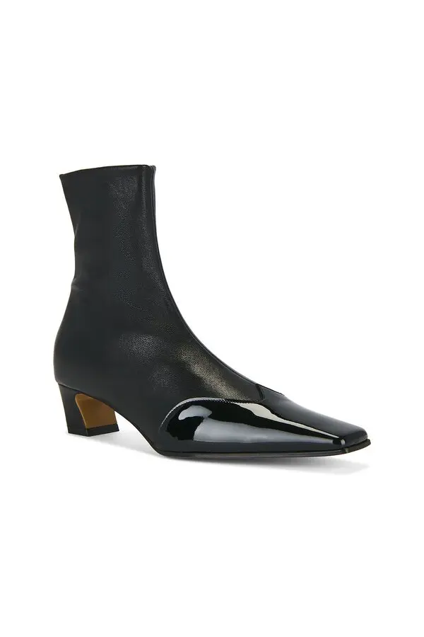 Khaite Nevada Ankle Stretch Boot - Black