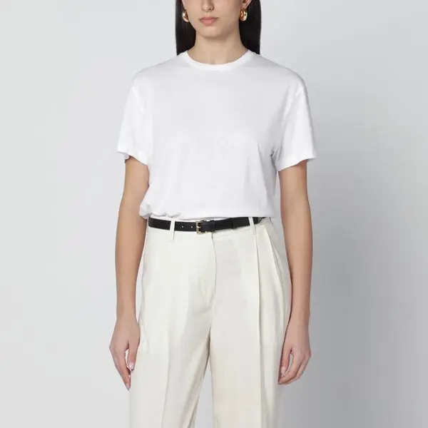 TOTEME Organic Cotton-blend T-shirt - White