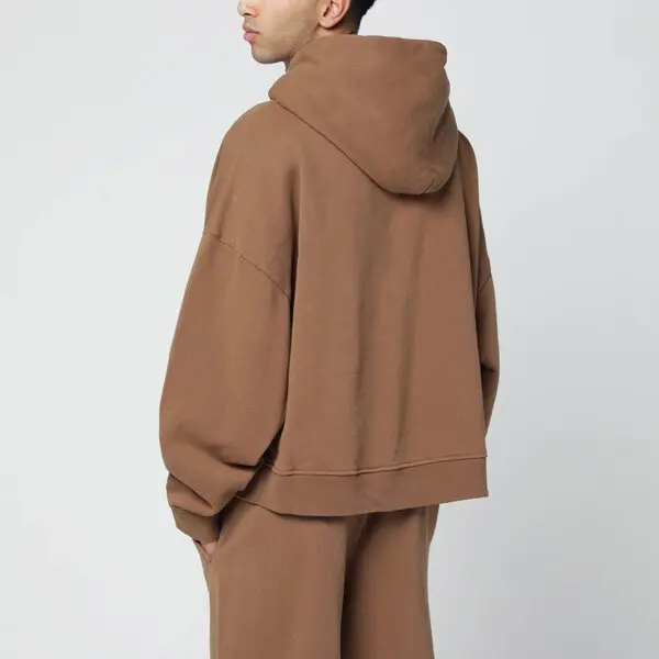 ENTIRE STUDIOS Cotton Hooded Sweatshirt - Beige