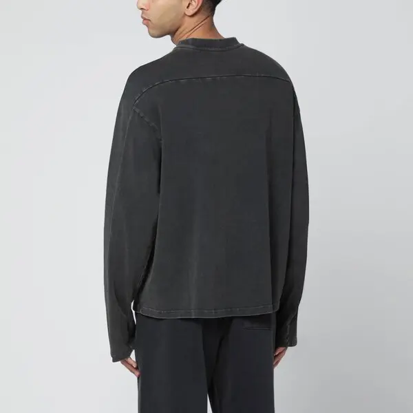 ENTIRE STUDIOS Washed Long-sleeve Top - Black