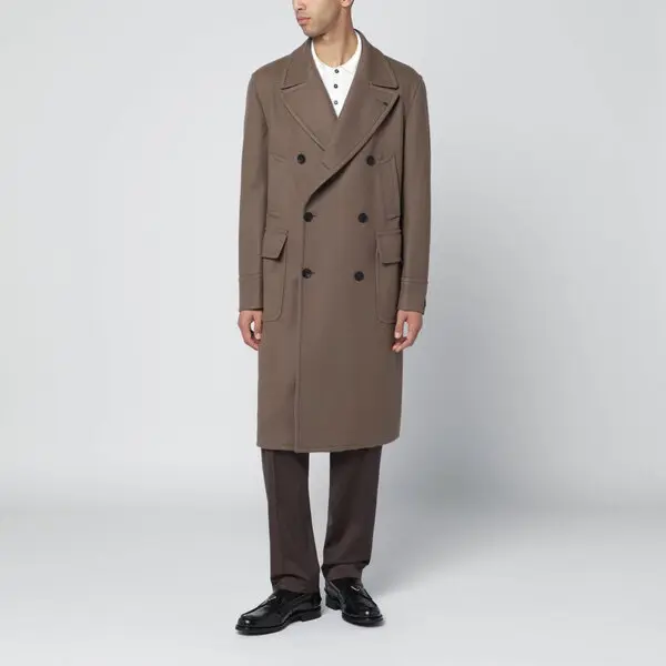 Tagliatore Wool-cashmere Blend Double-breasted Coat - Brown