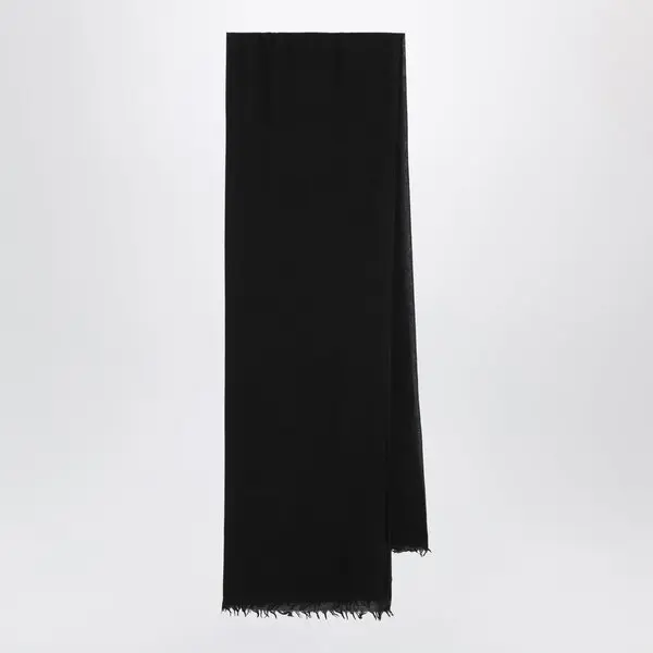 Destin Silk And Cashmere-blend Scarf - Black