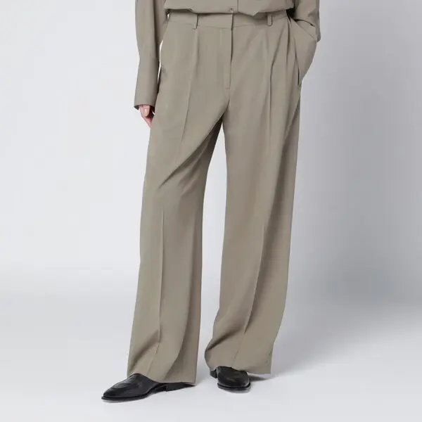 TOTEME Wool-blend Wide Leg Trousers