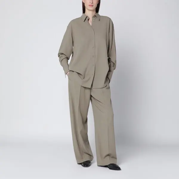 TOTEME Wool-blend Wide Leg Trousers