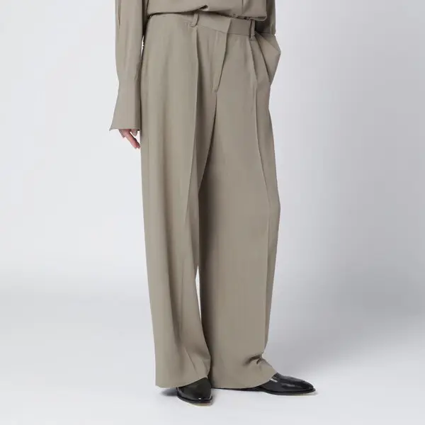TOTEME Wool-blend Wide Leg Trousers