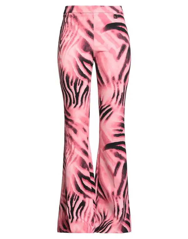GAËLLE PARIS Flared Zebra-print Pants - Pink