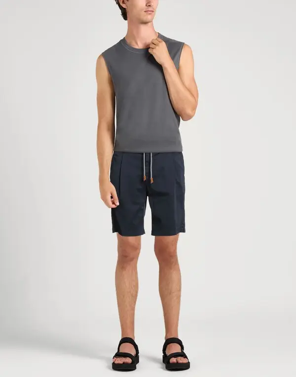 Eleventy Twill Shorts - Navy