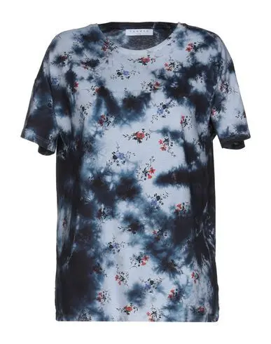 Sandro T-shirt With Floral Design - Midnight Blue