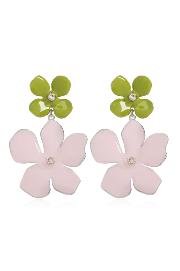 Marni Floral Motif Earrings - Multicolour