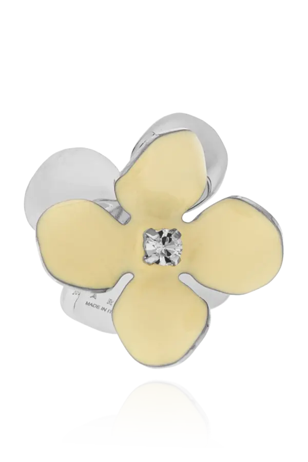 Marni Earrings With Floral Motif - Yellow