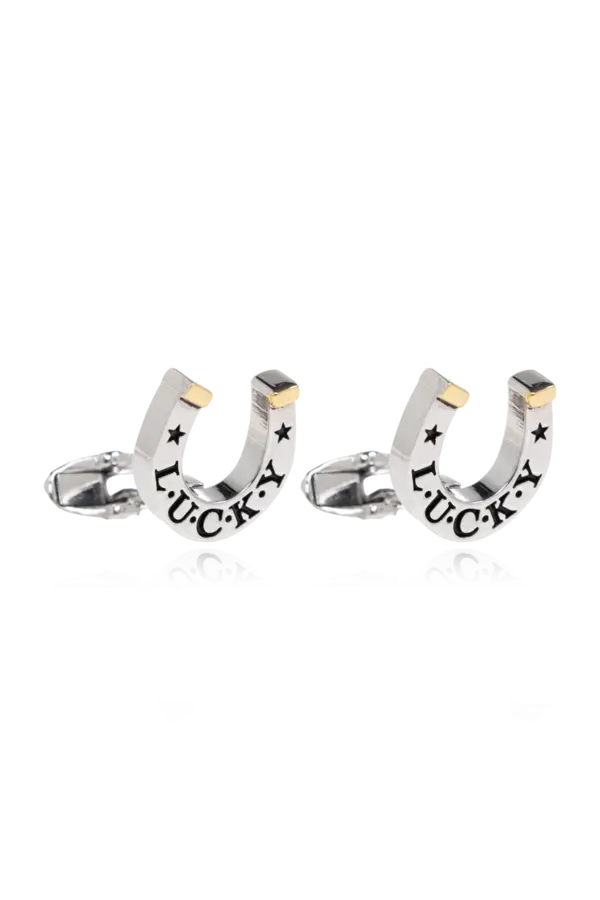 Paul Smith Cufflinks With A Horseshoe Motif - Silver
