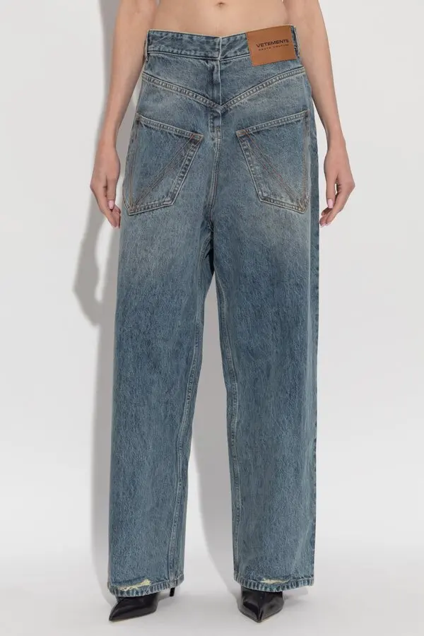 Vetements Vintage-effect Jeans
