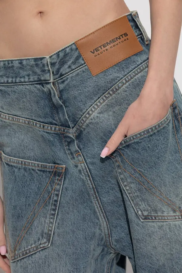 Vetements Vintage-effect Jeans