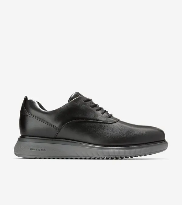 Cole Haan Zerøgrand Eon Plain Toe Oxfords - Black-gray Pinstripe