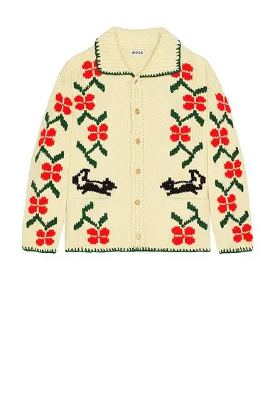 BODE Pirate Ship Cardigan - Ivory