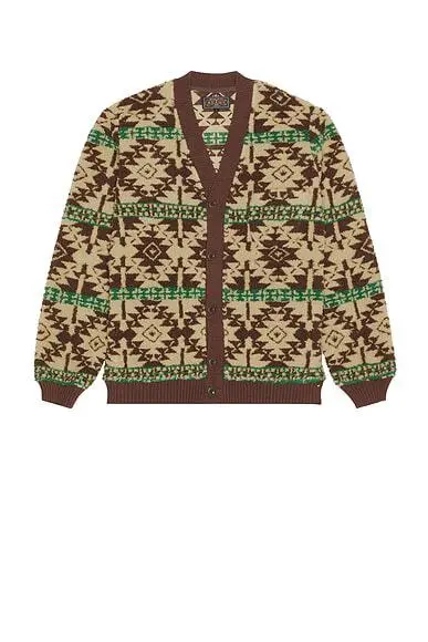 BEAMS Boa Jacquard Cardigan