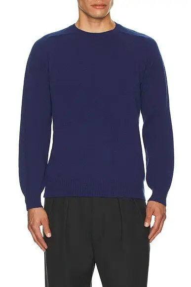 BEAMS Crew Neck 9g Knit Sweater