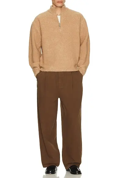 LE17SEPTEMBRE Boucle Quarter Zip Pullover