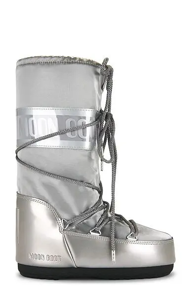 Moon Boot Icon Low Glance Boots - Silver
