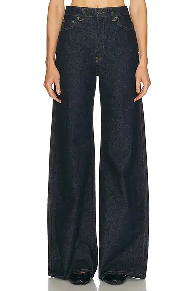 Khaite Dane Wide Leg Jeans - Benson