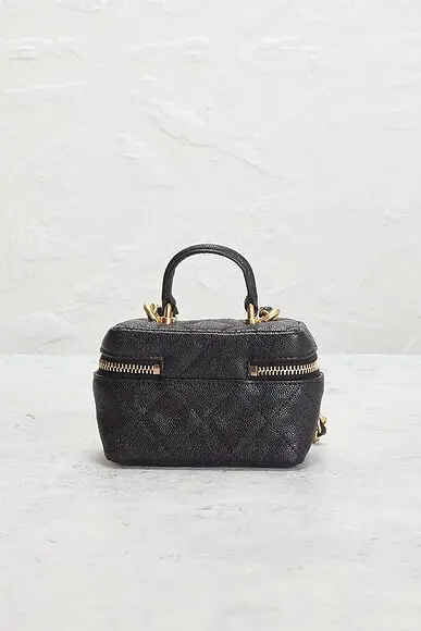 Chanel Caviar Mini Top Handle Vanity Case