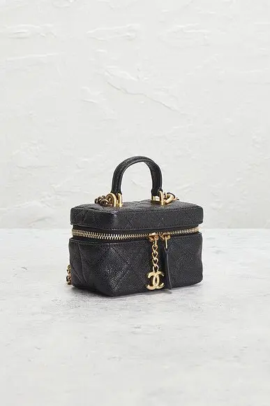 Chanel Caviar Mini Top Handle Vanity Case
