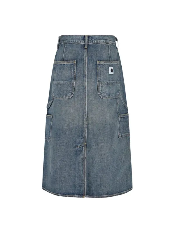 Carhartt Work In Progress Single Knee Midi Skirt - Blue