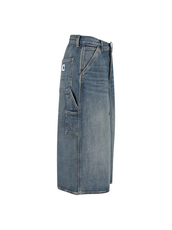 Carhartt Work In Progress Single Knee Midi Skirt - Blue