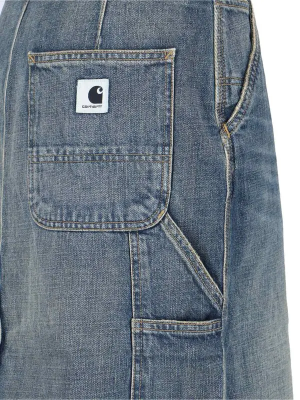 Carhartt Work In Progress Single Knee Midi Skirt - Blue