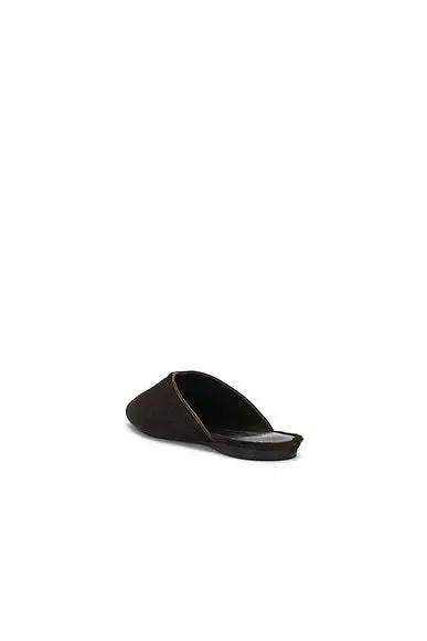 HERBERT LEVINE Haircalf Mule - Dark Brown