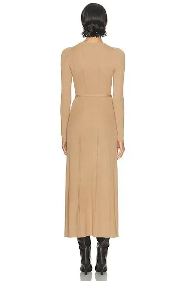 Gabriela Hearst Imagene Knit Dress - Camel