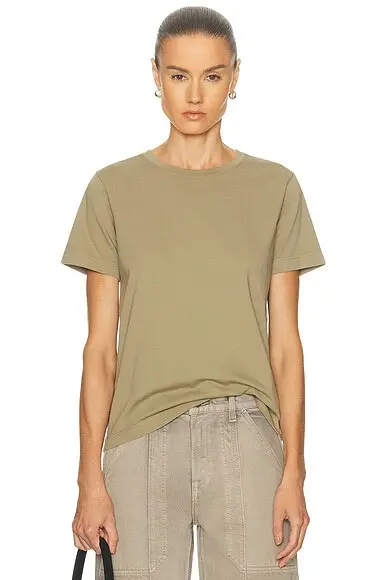 GRLFRND Small Tee A Premium Cotton Essential - Light Olive