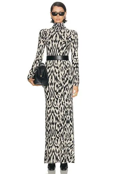 Brandon Maxwell Camille Turtleneck Dress