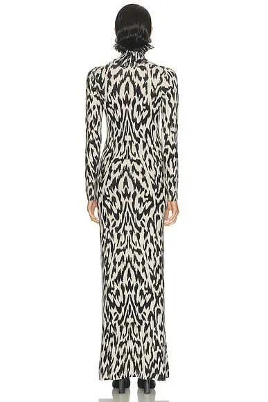 Brandon Maxwell Camille Turtleneck Dress