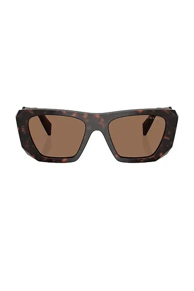 Prada Square Frame Sunglasses - Root Tortoise