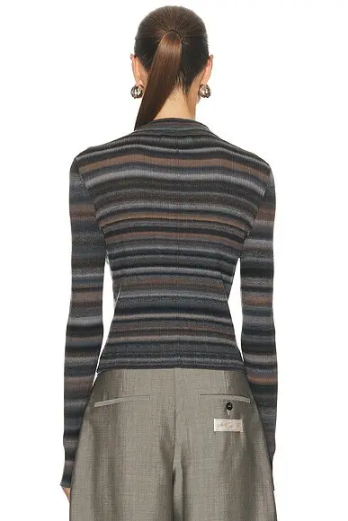 RE/DONE Ribbed Polo Cardigan