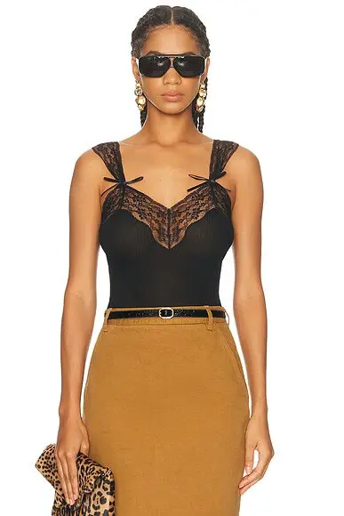 Saint Laurent Lace Tank Top