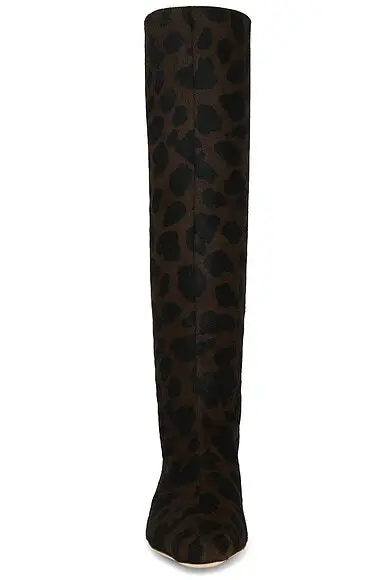 Staud Wally Print Calfhair Boots - Leopard
