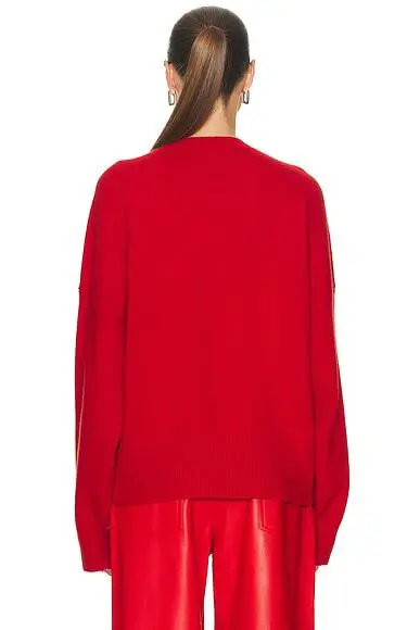 RÓHE Brushed Wool Crewneck Sweater