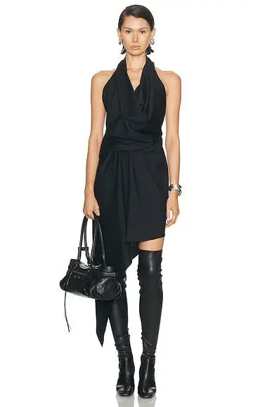 Alexander Wang Draped Halterneck Dress